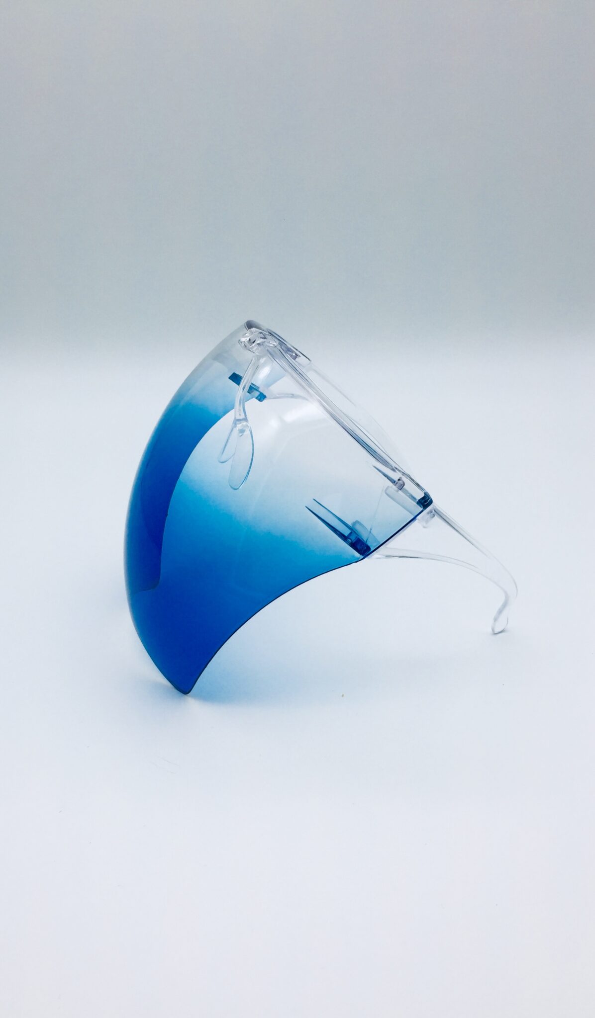 clear and blue face shield – Mask World